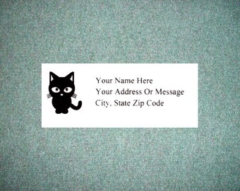 Cat address labels | Etsy