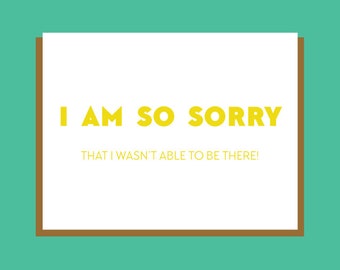 Sorry Cards | Etsy