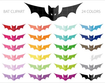 Bat clip art | Etsy