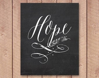 Hope calligraphy | Etsy