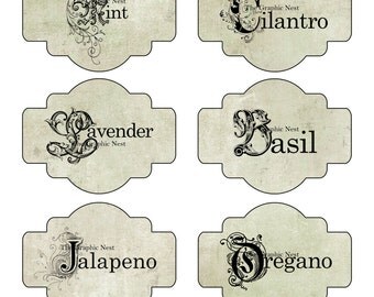 Herb garden labels | Etsy