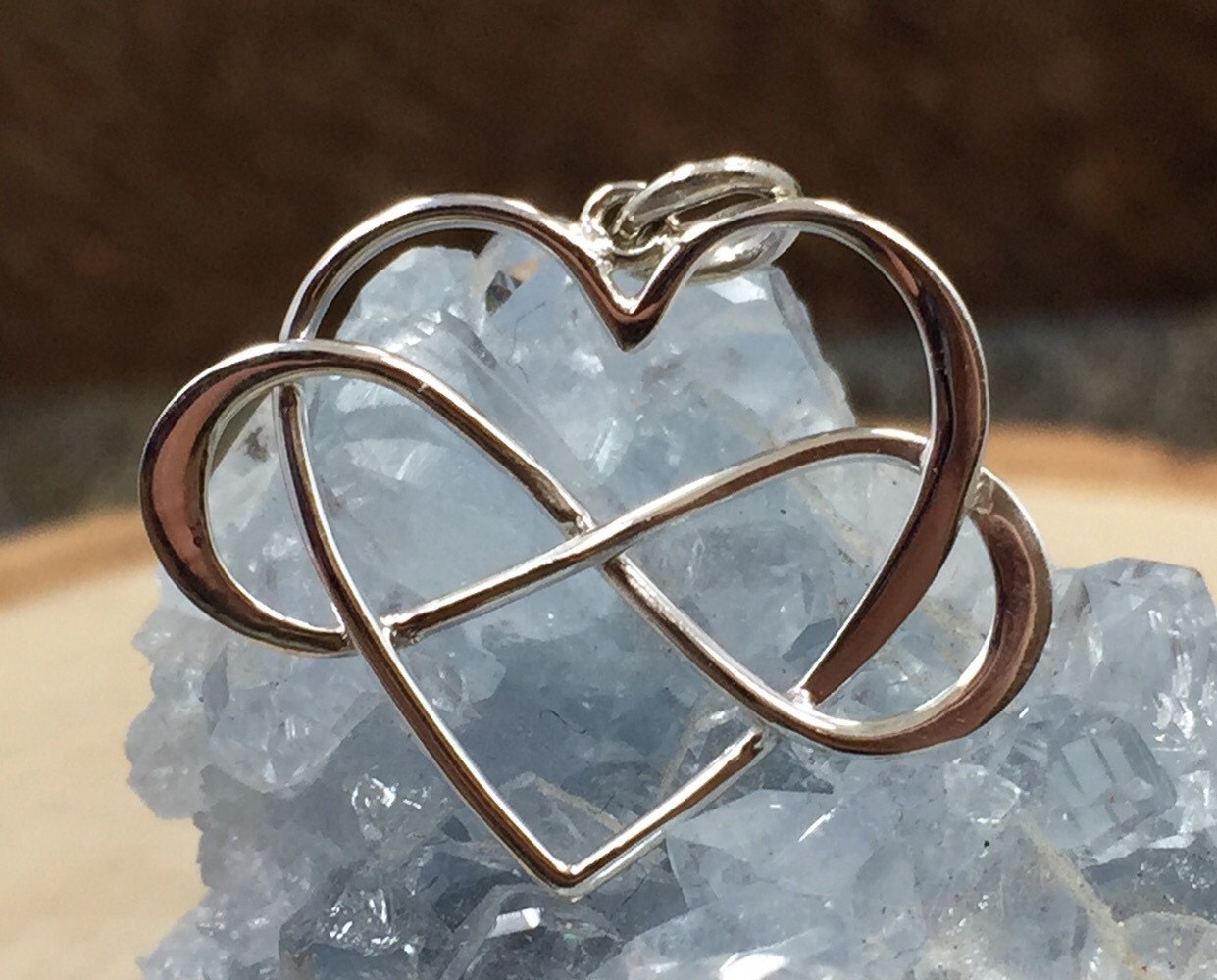 Infinity Heart Charm Infinity Charm Large Heart Charm
