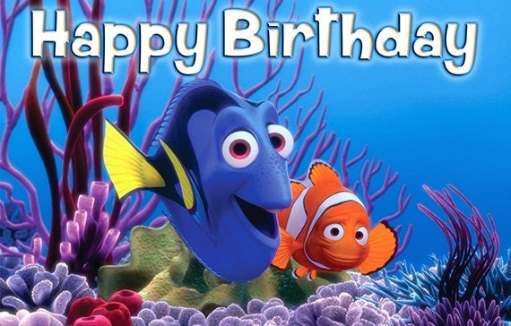 Disney Nemo & Dory Birthday Banner