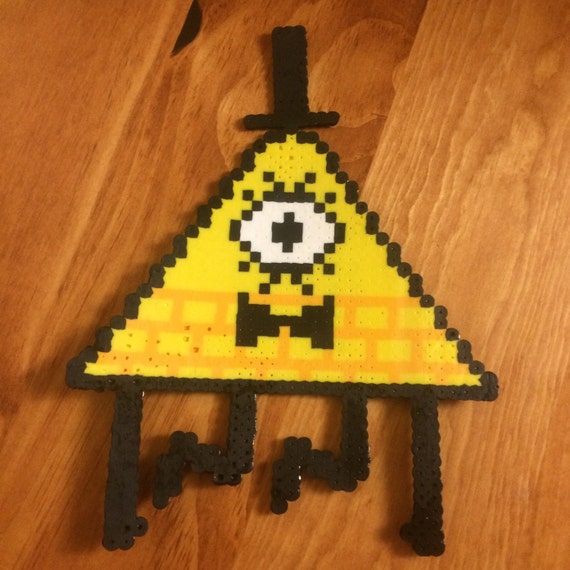 Bill Cipher Pixel Perler Bead Art by AmericasSuitehearts on Etsy