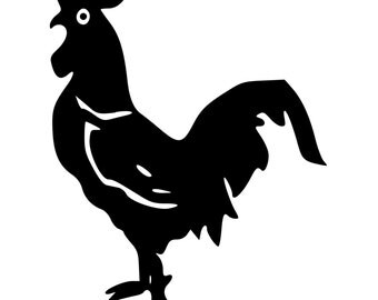 Rooster decals | Etsy