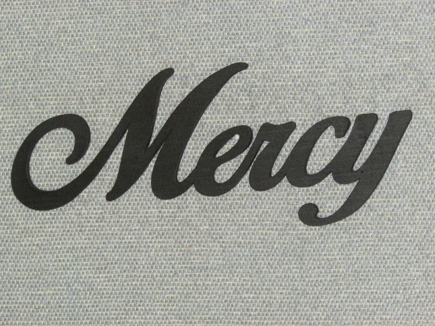 MERCY Wall Word Art Decor Wall Hanging