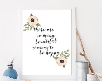 Items similar to So Many Reasons Print - There Are So Many Beautiful ...
