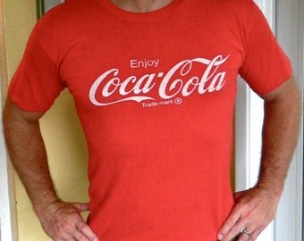 Vintage coke tee | Etsy