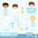 GIRLS FIRST COMMUNION 3 Digital Clipart Set My First