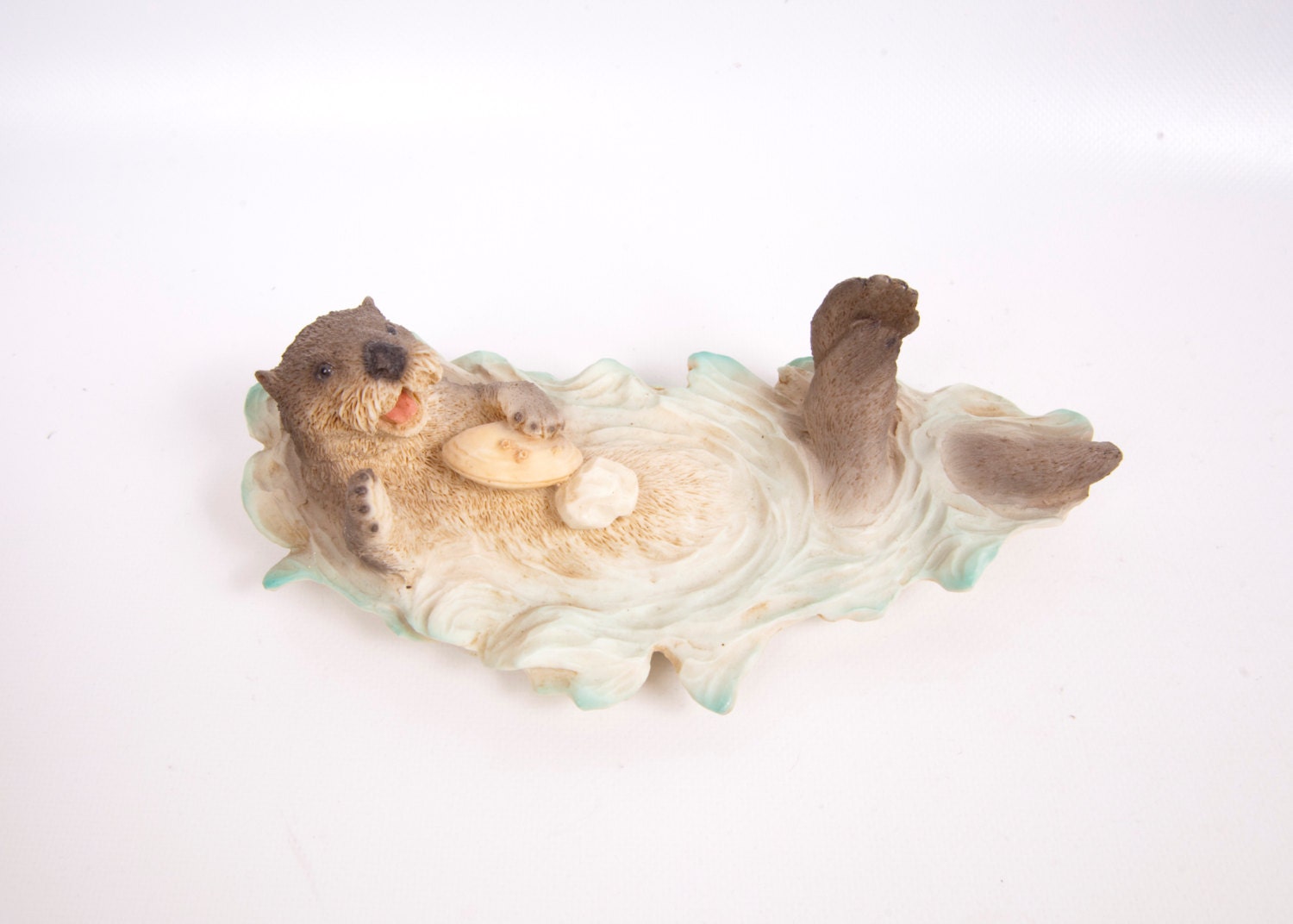 Vintage Otter Figurine Original by Castagna Made in Italy Hand