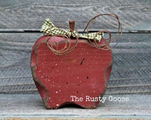 Unique primitive apples related items | Etsy