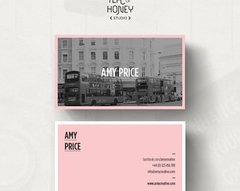 Quirky Calling Card Design Creative Business Card Template