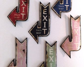 Exit sign | Etsy