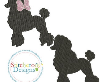 Poodle embroidery | Etsy