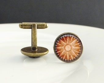 Copper cufflinks | Etsy