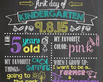 Last Day of Preschool Chalkboard / Last Day by LetsGetChalky