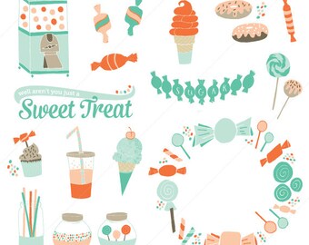 Sweet treat clip art | Etsy