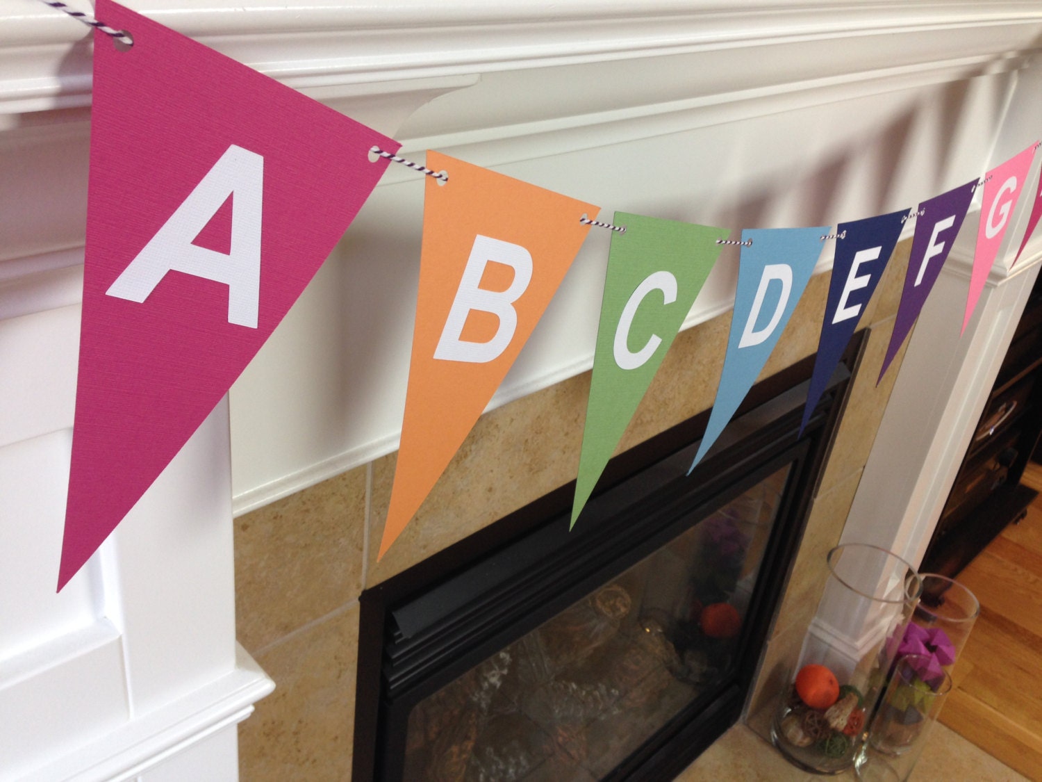 Alphabet Banner ABC Banner Bright Colors Classroom