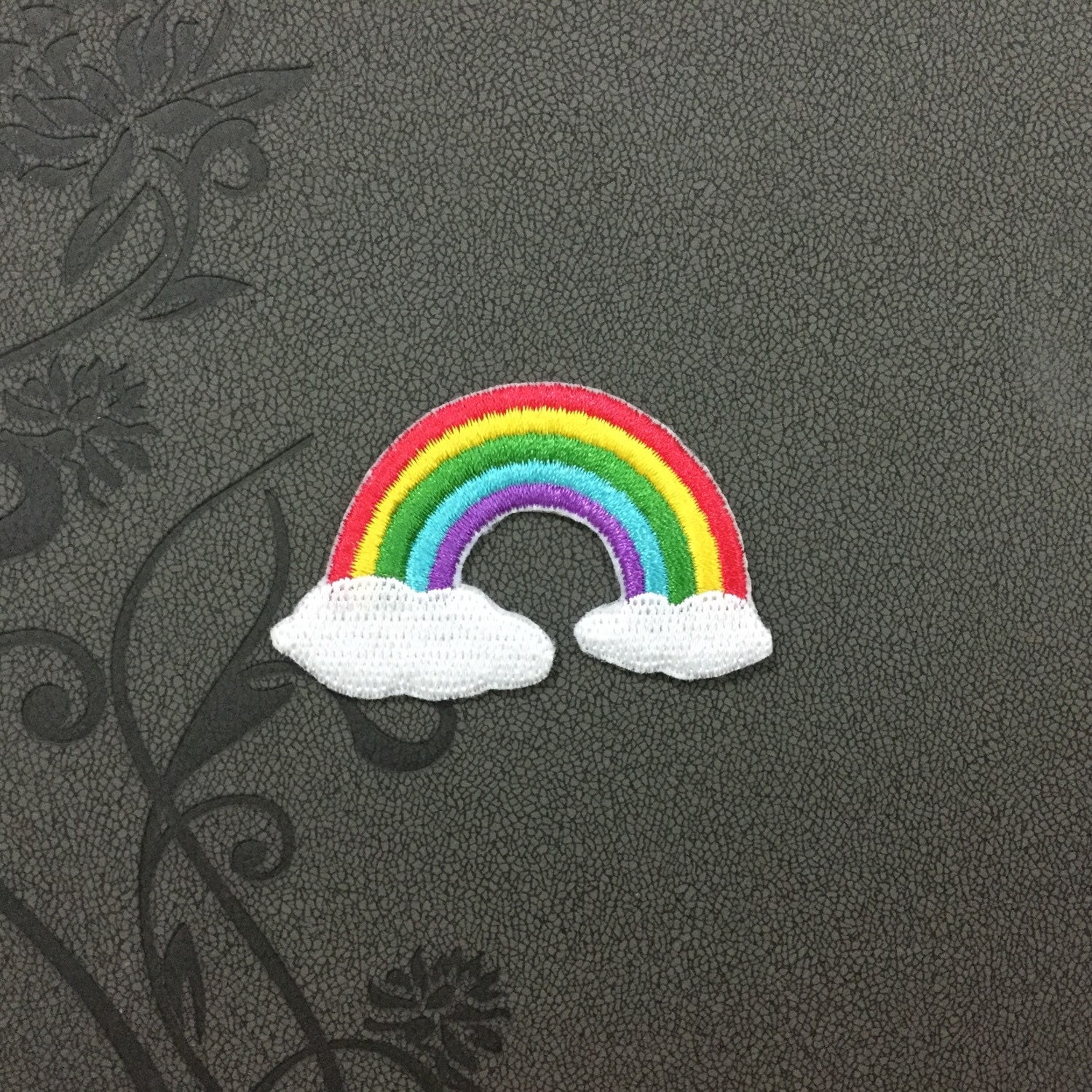 Rainbow Patch – Rainbow Embroidered Iron on Patch / Rainbow Iron on Applique / Rainbow Sew on ...