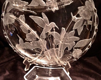 Crystal platter | Etsy