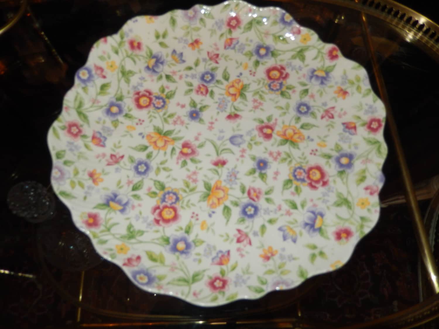 FLORAL CHINTZ PLATE – Haute Juice