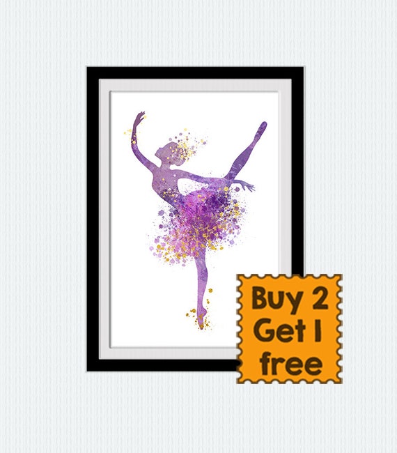 Ballerina print Ballerina poster Watercolor ballerina print