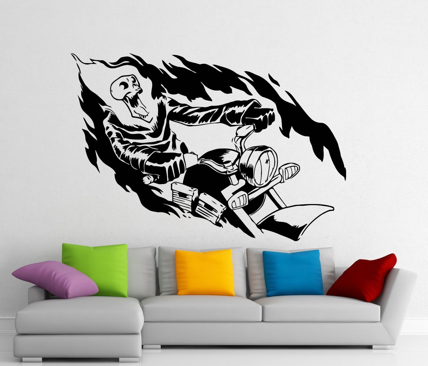 Ghost Rider Stickers Wall Vinyl Decals Home Interior Murals