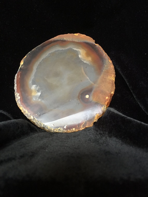 Natural Cut Geode Slice by VintageEarthGeodes on Etsy