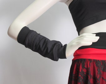 MADE TO ORDER Black Spandex Ankle Wallet by wandacobarcostumes