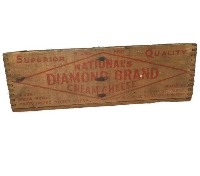 Wooden Cheese Box Diamond Cream Cheese Boston