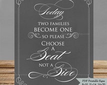 Popular items for no seating plan sign on Etsy