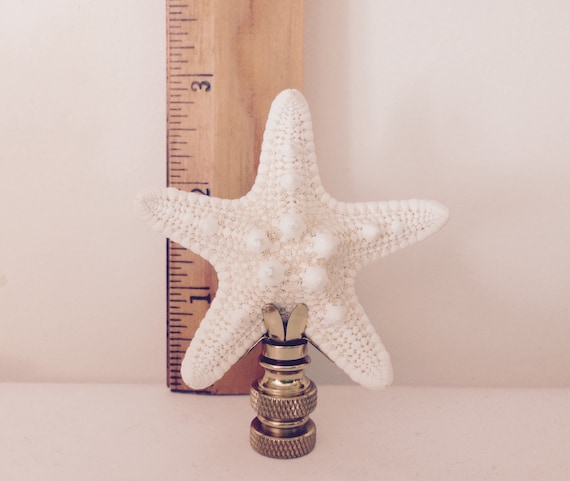 Knobby Starfish Lamp Finial Finial Lamp by BarbaraGailsLamps