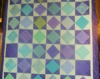 Items similar to Stained Glass Cross and Tulips Queen Quilt Pattern on Etsy