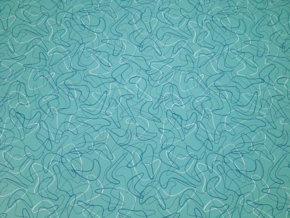 10' x 2.5' Sheet of Boomerang Formica in Aqua