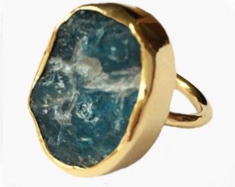 Apatite ring | Etsy