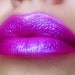 Fierce Magenta Pink with blue shimmer lipstick Stain