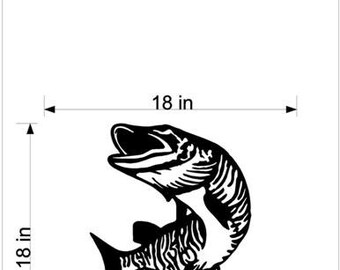Musky decal | Etsy