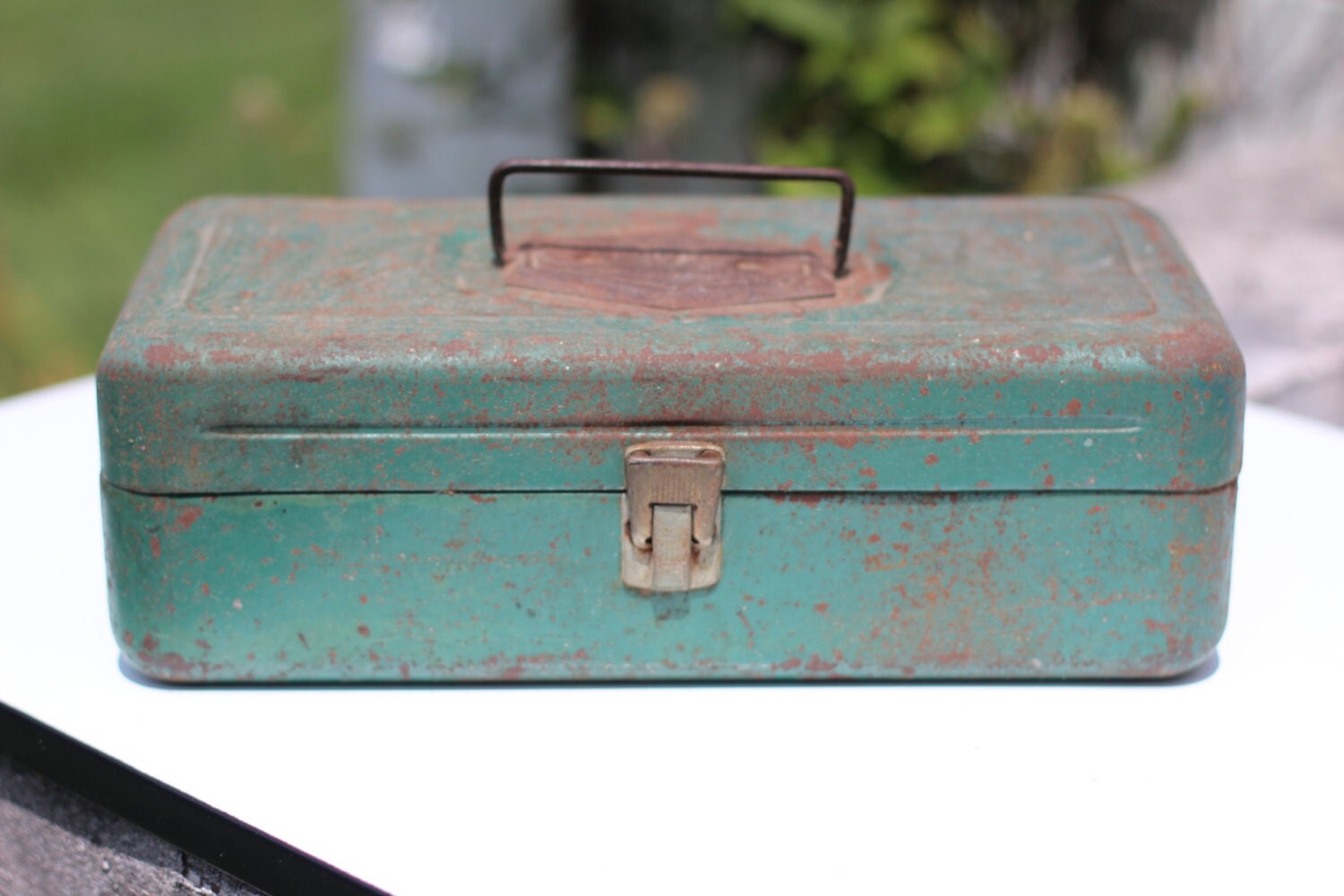 Vintage Tackle Box by Victor Retro Craft Box Tackle Box by Nine Star ...