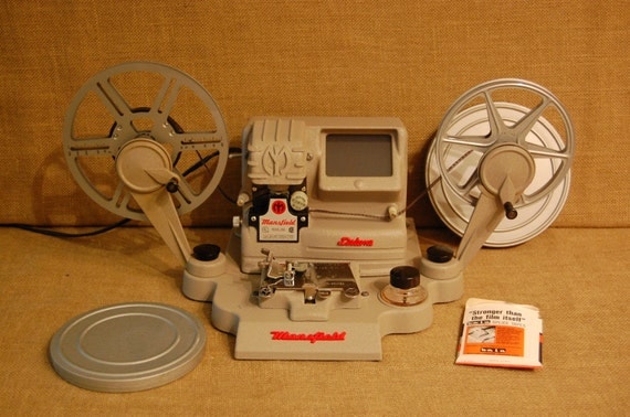Vintage Mansfield 8MM / 16mm film editor and film splicer
