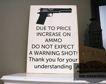 No warning shot sign | Etsy