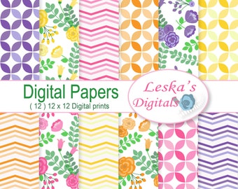 Monster digital paper monster scrapbook papers by DigitalWork