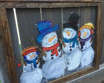 Unique snowman wall decor related items | Etsy