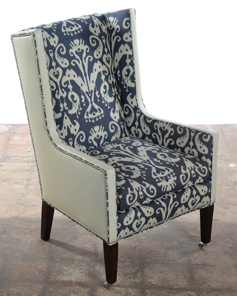 Living Room Funky Leather Wing Chair by Lee -Designer – Haute Juice