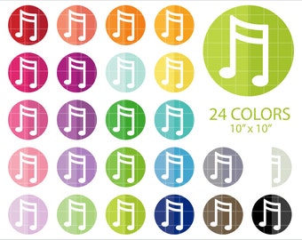 Music note clipart | Etsy