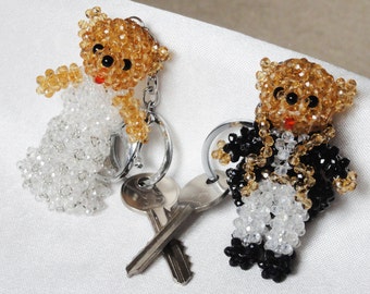 Teddy bear keychain | Etsy