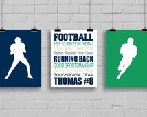 Unique football decor related items | Etsy