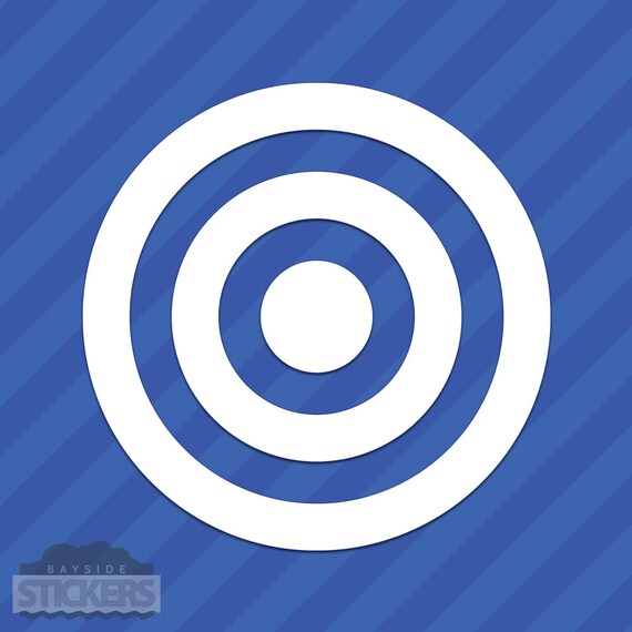 Bullseye Vinyl Decal Sticker Bull's Eye Military Target