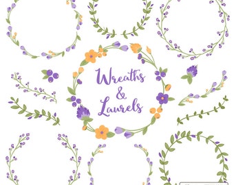 Professional Floral Alphabet Clipart & Vectors by AmandaIlkov