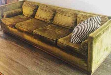 Vintage MCM Green Velvet Couch/Sofa/Love Seat – Haute Juice