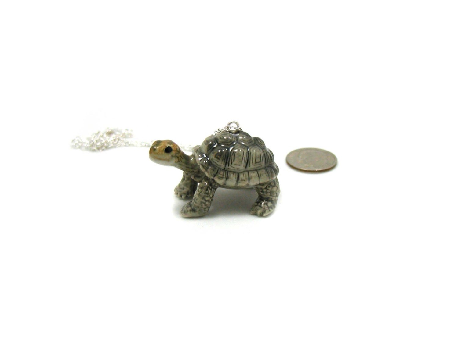 Tortoise Necklace Charm Necklace Charm Jewelry by RingMeUpToo